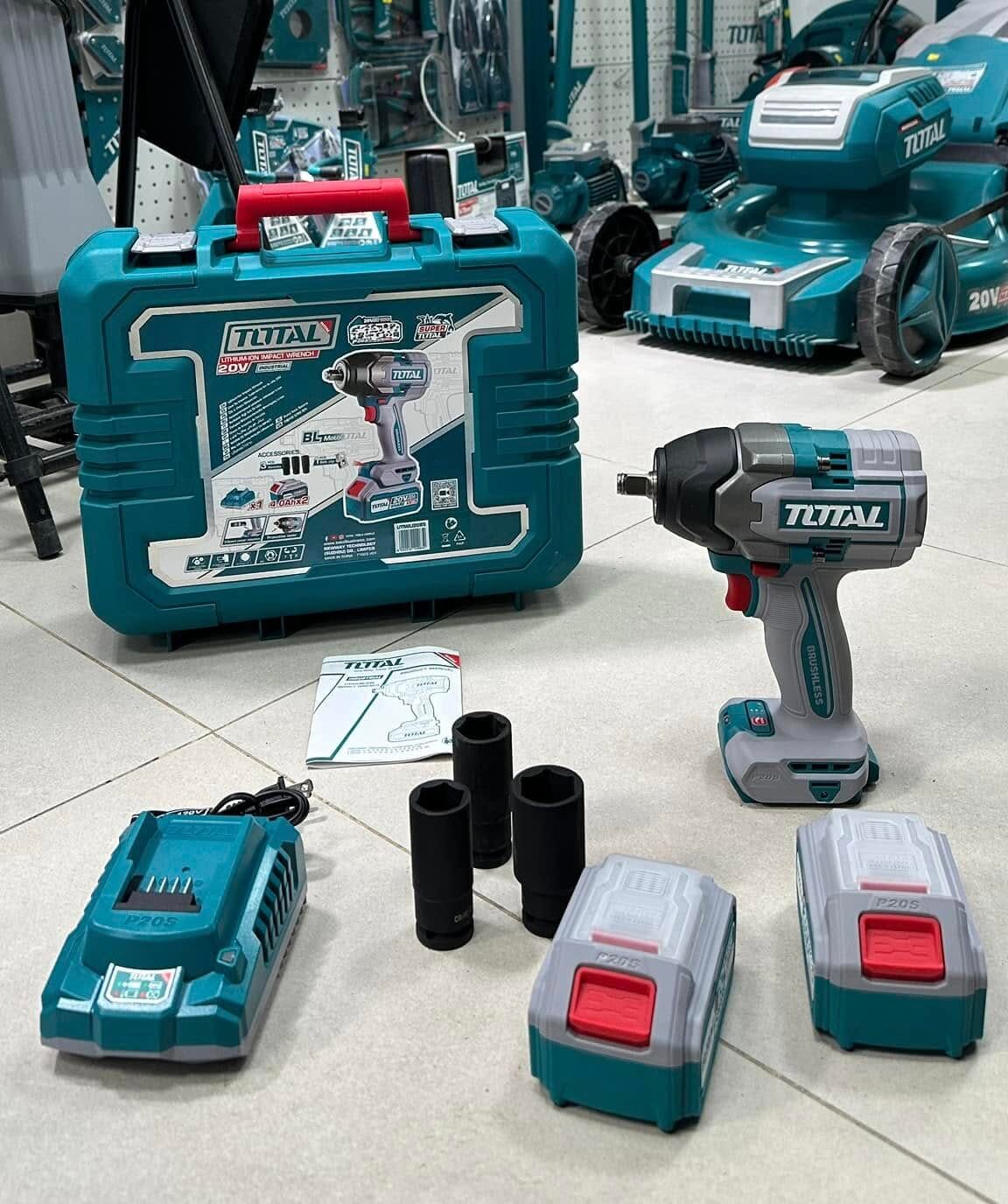 LLAVE DE IMPACTO / PISTOLA DE IMPACTO 850Nm – 20V (1/2”) + 2 BATERÍAS 4 ...